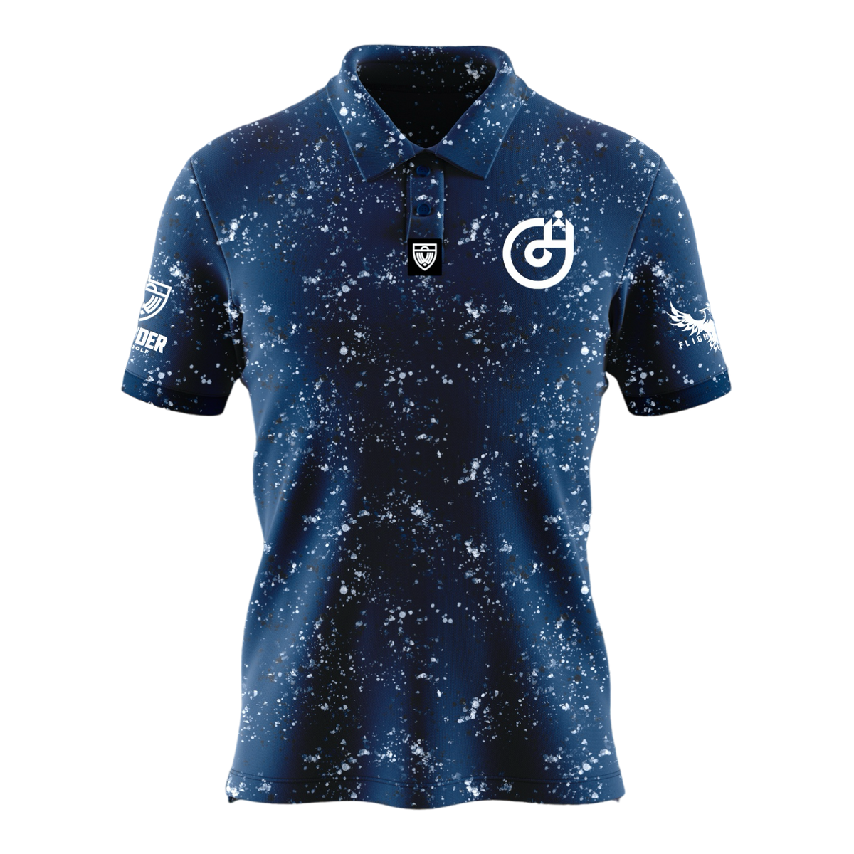 Calvin Heimburg 2024 Polo - Navy Splatter – Wander Disc Golf
