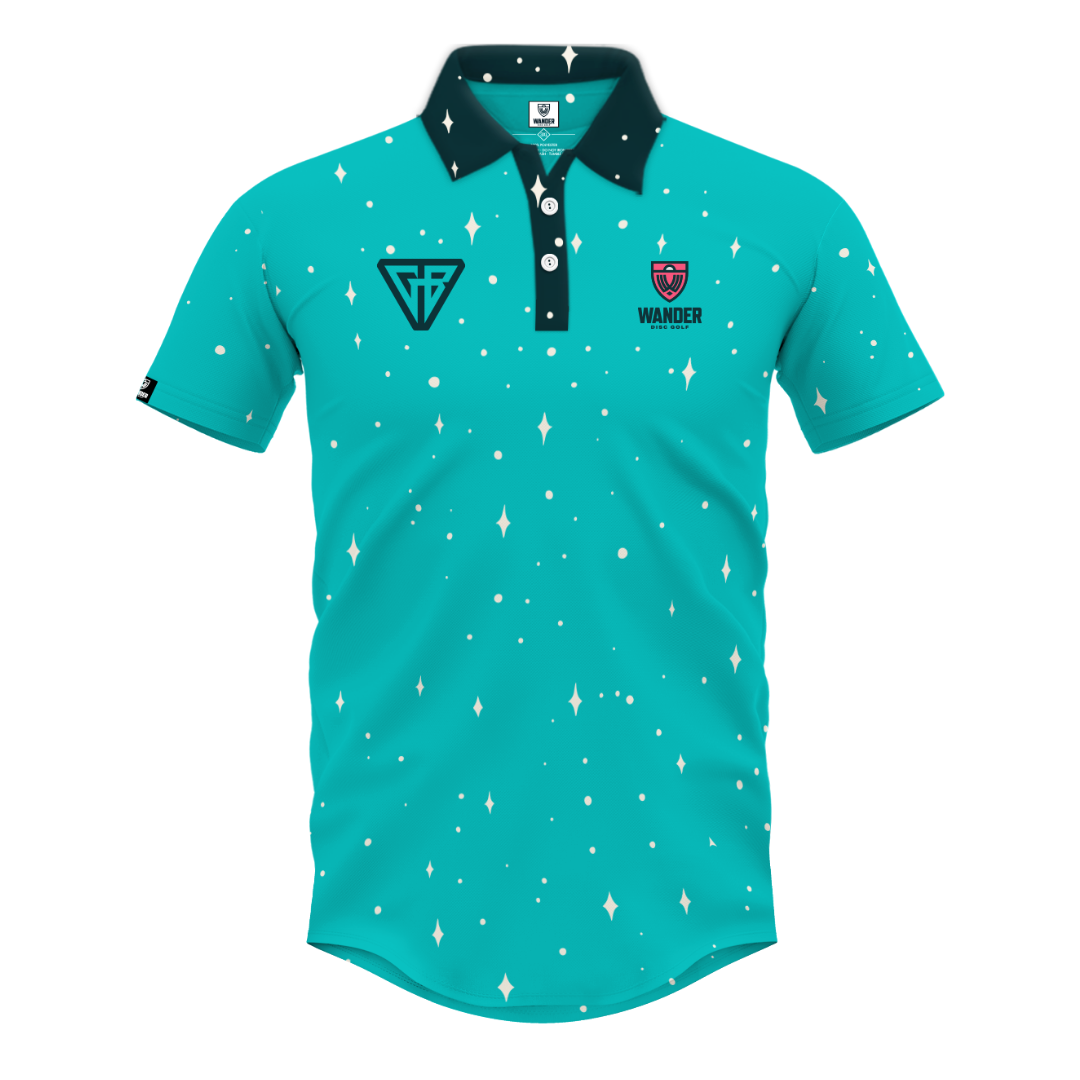 Gannon Buhr Teal Large IceBurg Polo (Men's) – Wander Disc Golf